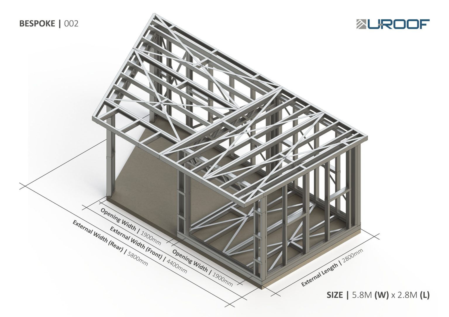 Bespoke Garden Room - U-Roof