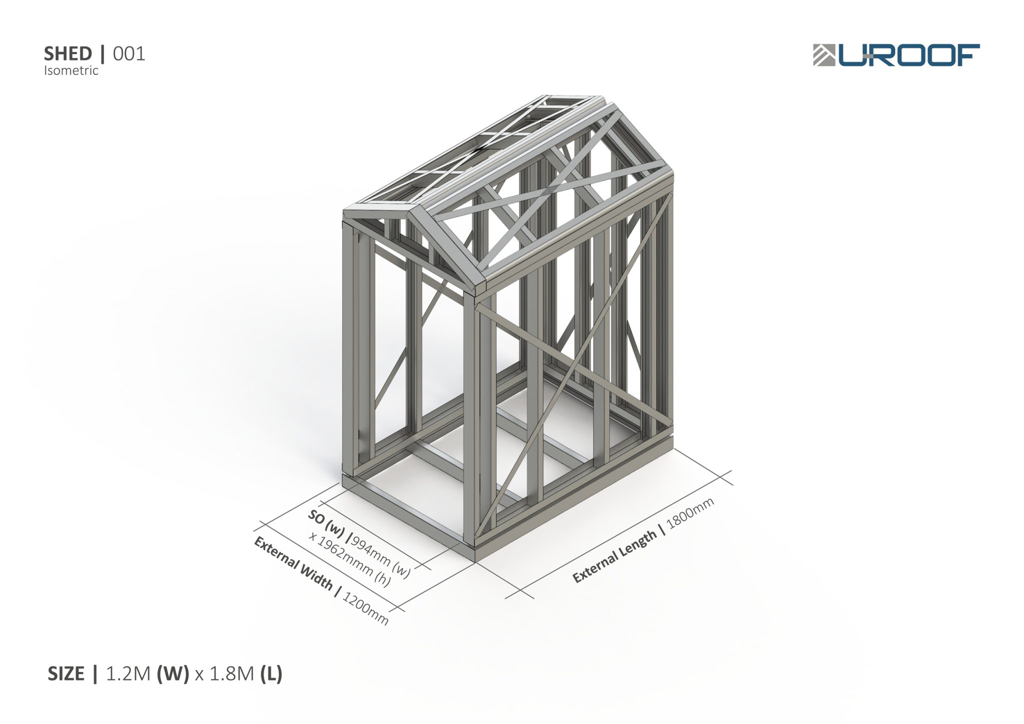 Sheds/Shed Bases - U-Roof