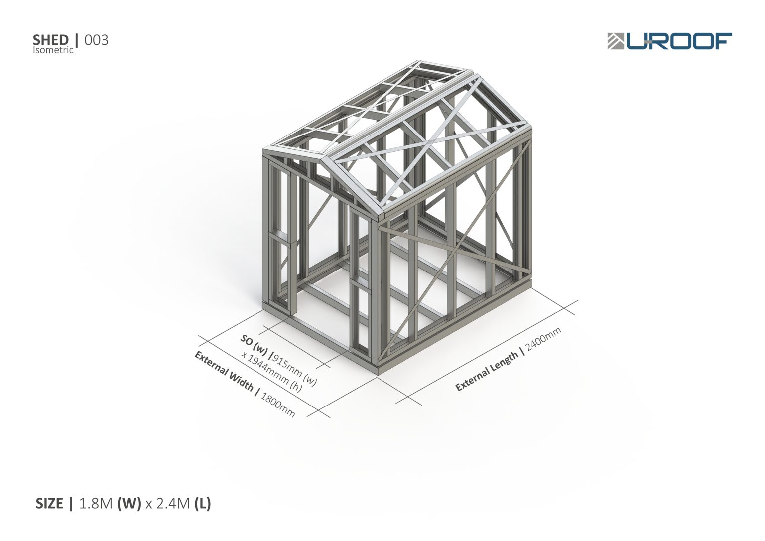 Sheds/Shed Bases - U-Roof