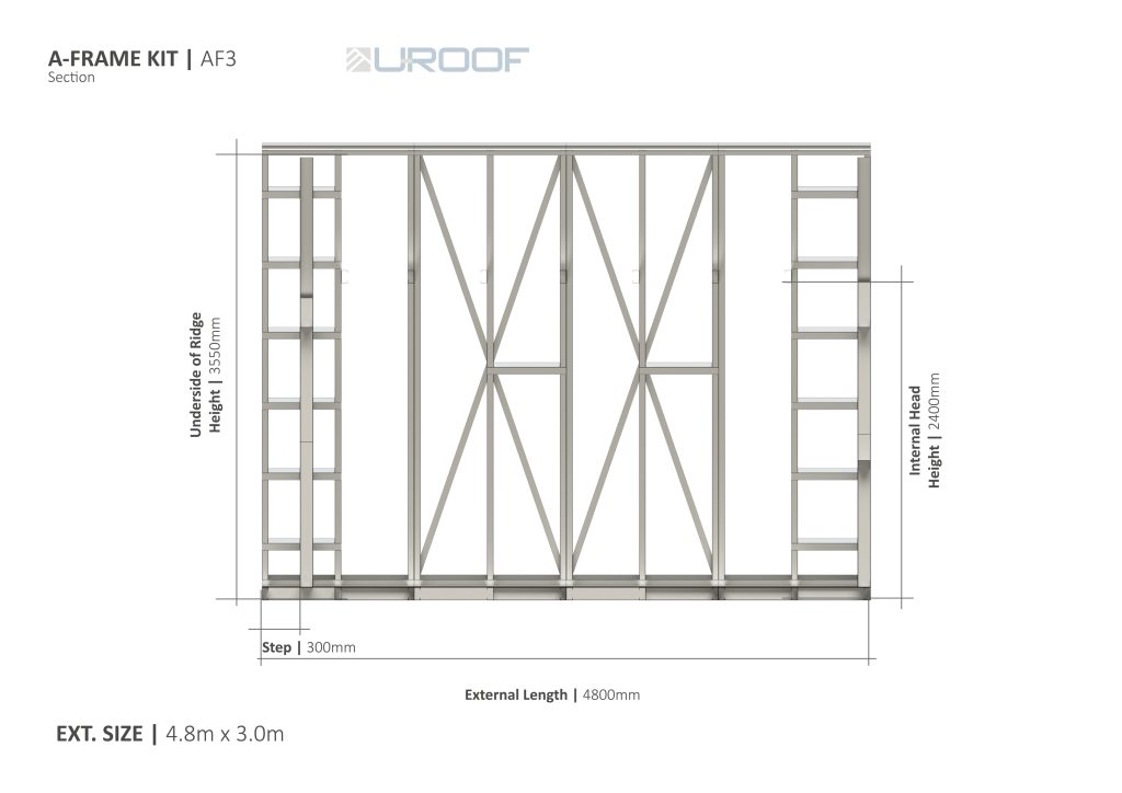 A-Frame | A-Frame - 6000mm x 3000mm - U-Roof