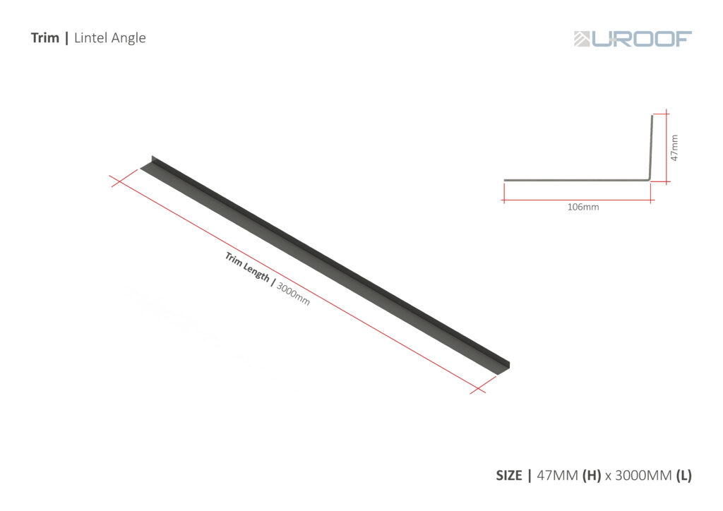 Galv. Sheet Lintel Angle - U-Roof