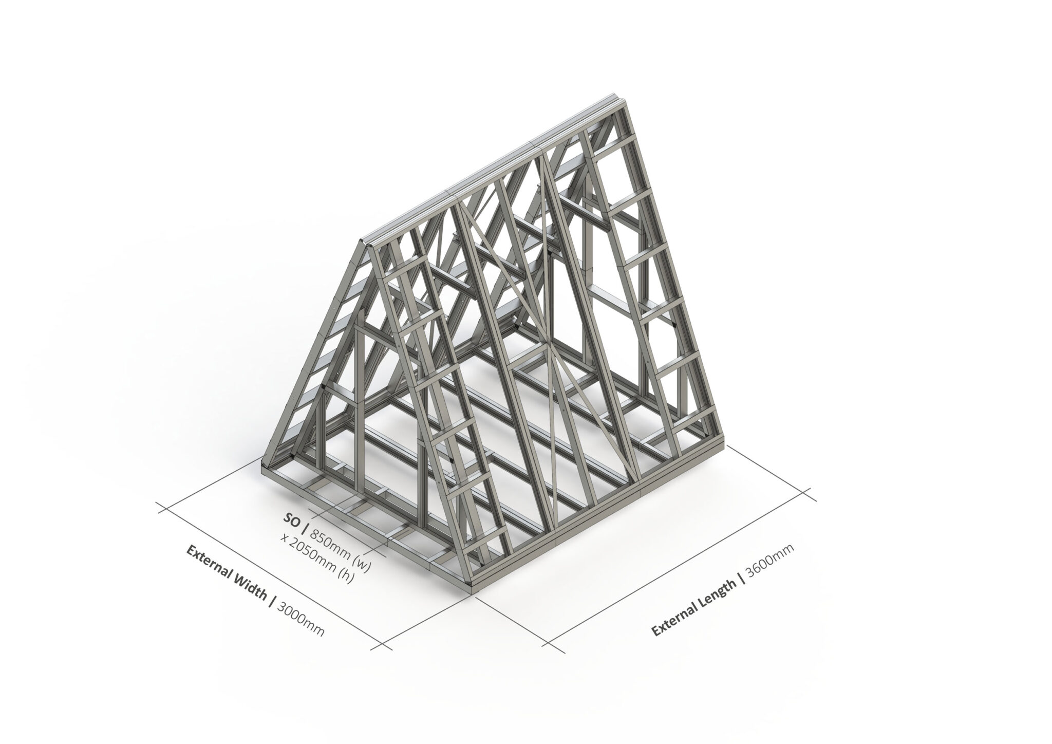 A-Frame | A-Frame - 3600mm x 3000mm - U-Roof