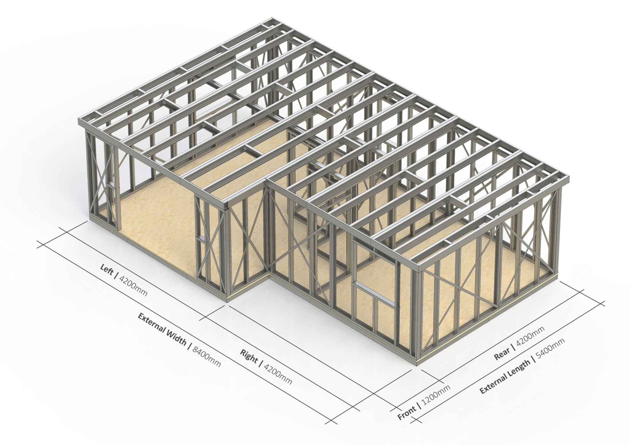 Annexe | Annexe 002 - Pitched Roof - U-Roof