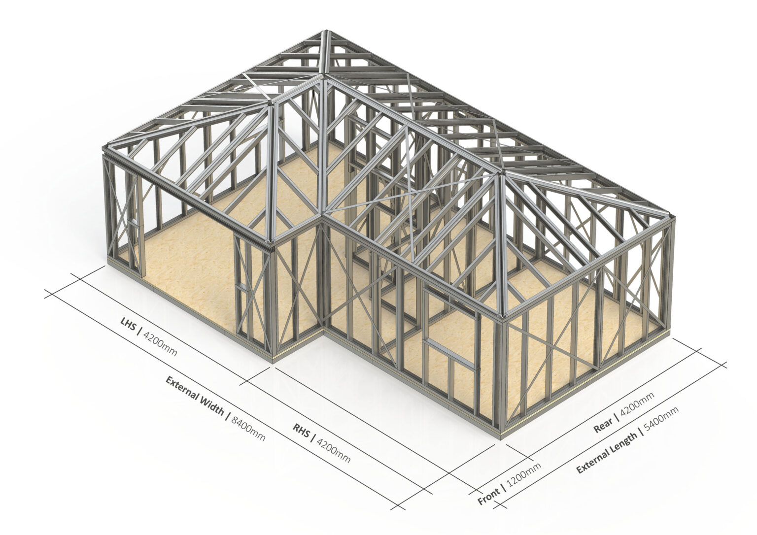 Annexe | Annexe 002 - Pitched Roof - U-Roof