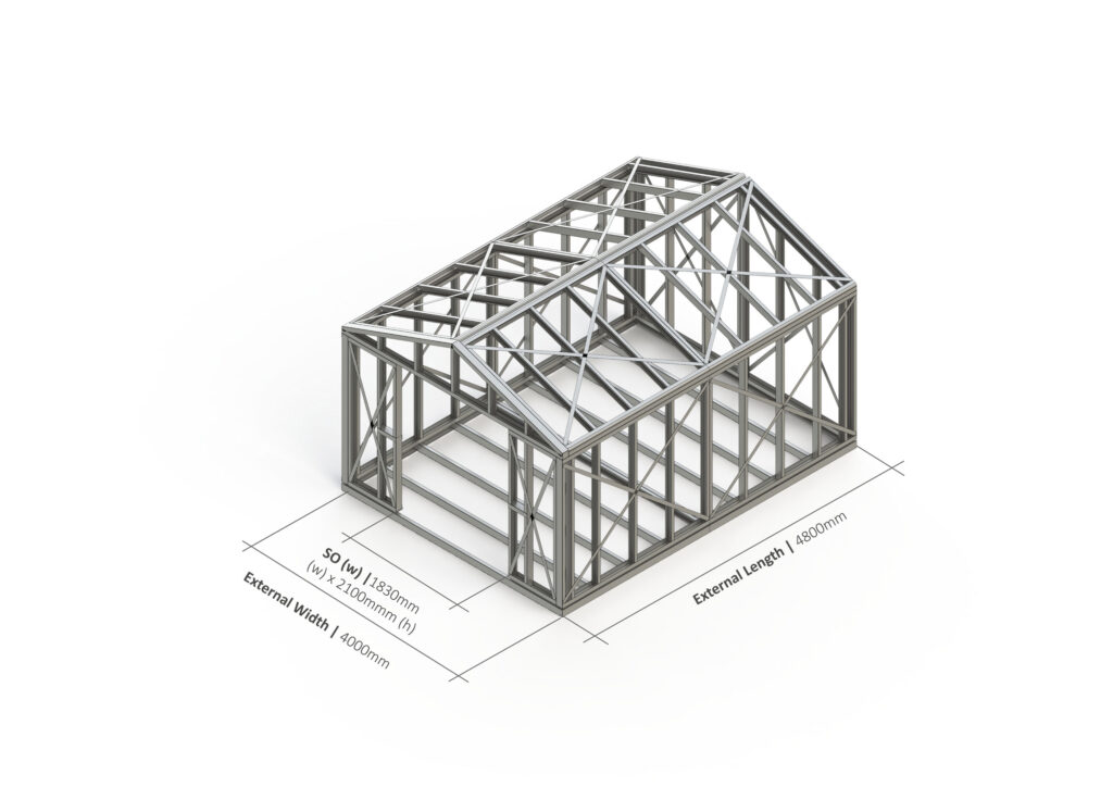 Shedsshed Bases Shed With Double Doors 4800mm X 3000mm U Roof